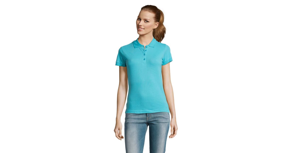 PASSION DAM POLO PIQUE 170g, Atollblå - XL - Köp gåvokort & presenter ...