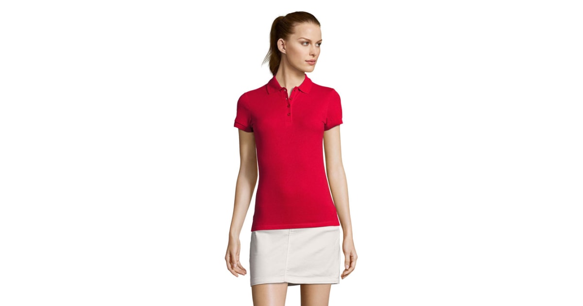 PASSION DAM POLO PIQUE 170g, Red - XXL - Köp gåvokort & presenter - Charma
